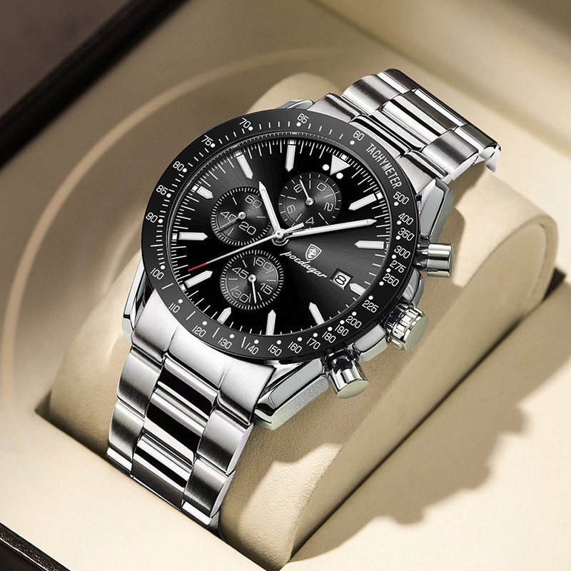 POEDAGAR 988 Luxury Men Watch High Quality Fashion Chronograph ...